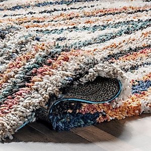 nuLOOM Katylnn Modern Mountain Shag Area Rug, 5x8, Multi