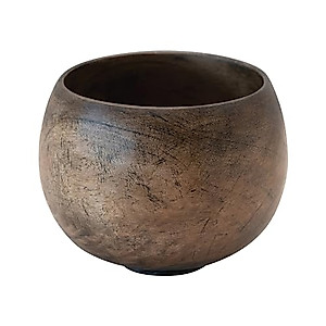 Creative Co-Op Mango Wood Bowl, Walnut Finish