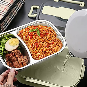 Stainless Steel Lunch Containers for Adults - Simple Modern Bento Lunch Box for Adults With Compartments Hot and Cold Lunch Boxes for Adults - Food Storage Containers Lunch Box Accessories for Adults