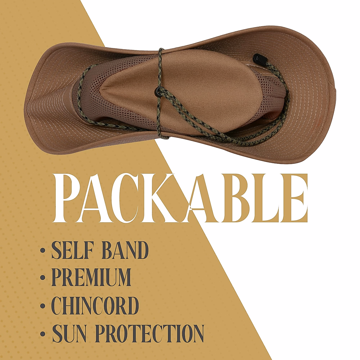 Henschel Aussie Mesh Breezer Hat - Packable Sun Protection for Outdoor Activities. Ideal for Hiking, Fishing & Camping. (US, Alpha, X-Large, Earth)