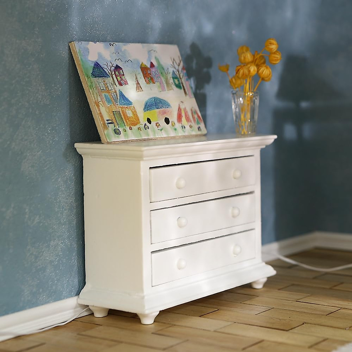 iLAND Miniature Dollhouse Furniture and Accessories for Dollhouse Nursery on 1/12 Scale (Lovely 14pcs)