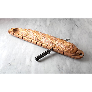Ironwood Gourmet Avignon Baguette Miter, Acacia Wood 1.75 x 3.5 x 26.25 inches