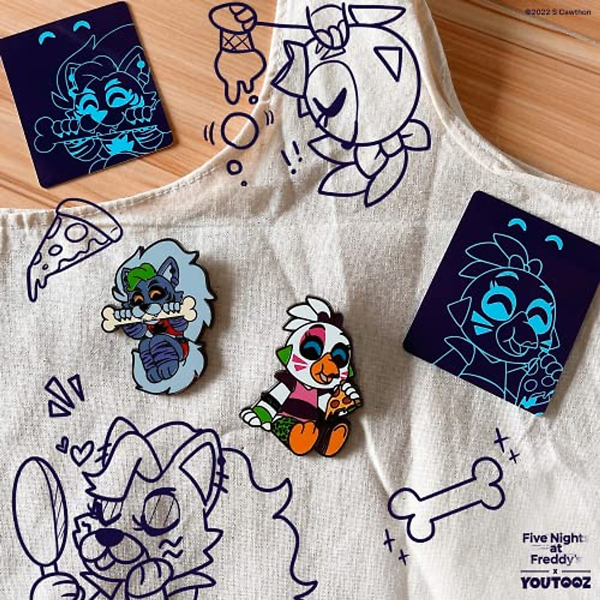 Youtooz Five Nights At Freddy's Security Breach Pin Set, Official Licensed FNAF Security Breach Pins, Collectors Box Includes 6 Pins By Youtooz Five Nights At Freddy's Collection
