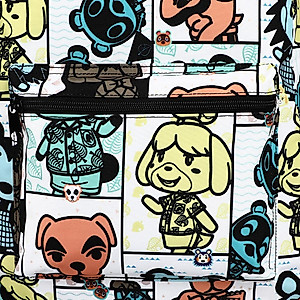 Animal Crossing Online Video Game Tile Print Sublimated Laptop Backpack