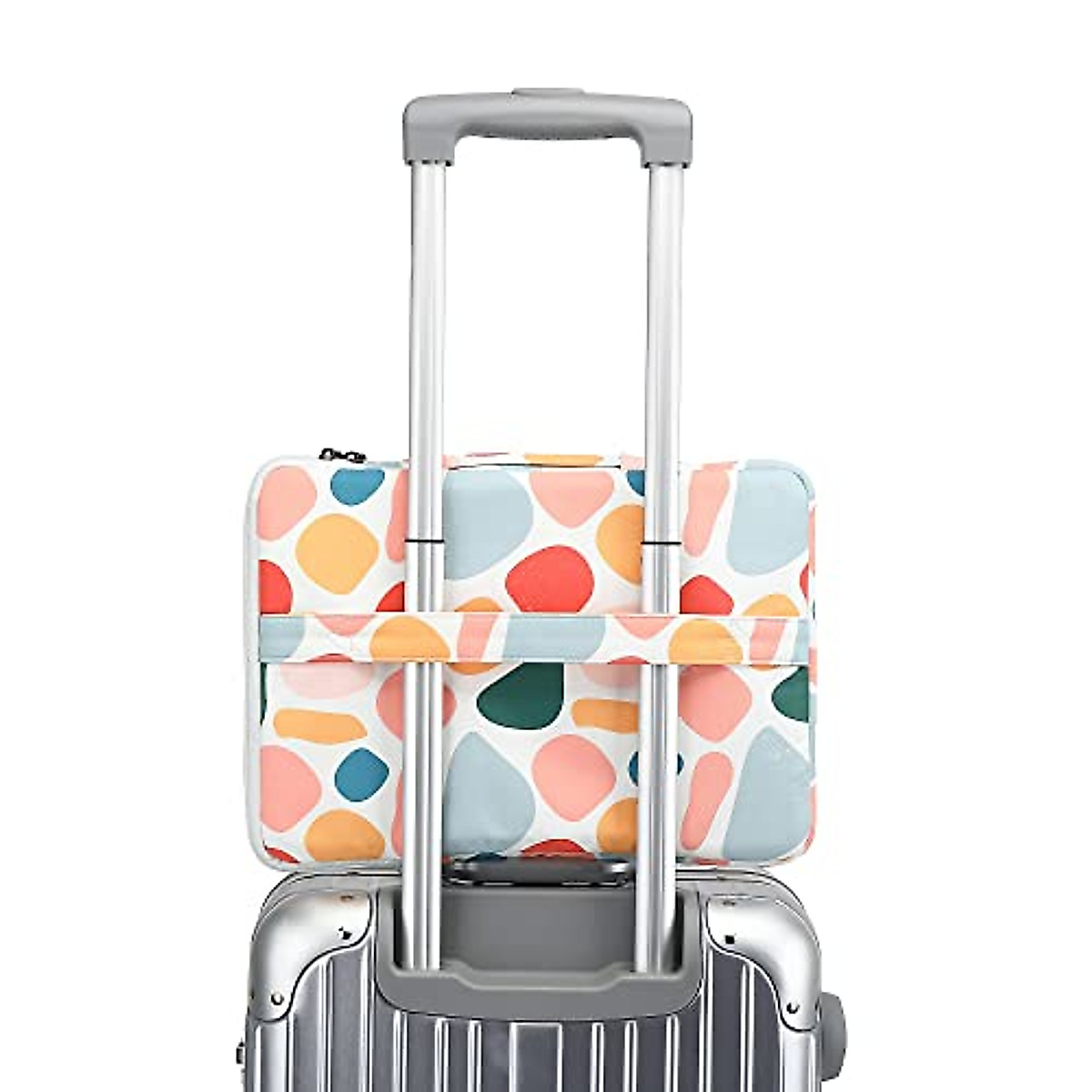 SANFAN 360 Protective Laptop Sleeve Case Bag, Cover with Handle and Luggage Strap for iPad 12.9 inch, MacBook Pro Air 13" and 12.5 inch-13.3 inch Screen Devices (Stones)