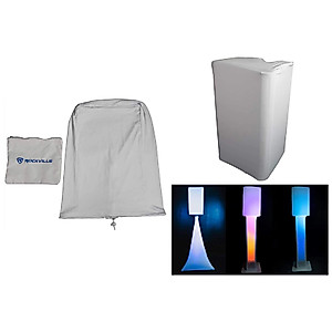Rockville (2) RSC158W White 15 inch PA DJ Speaker Cover Scrims 4 Wedding Church Club
