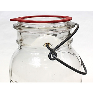 Viceroy Reliable Seal Canning Jar Seals, Fits Clamp-Down Regular Mouth Jars, Pure Natural Rubber Rings, Red, with Tab, 12 Rings per Box (Pack of 1)