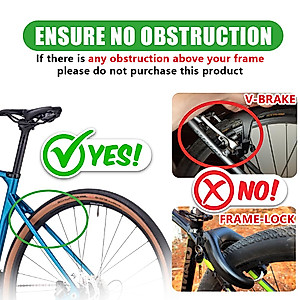 RBRL Bike Fender Set Adjustable MTB Mud Guard, Thicken and Widen Universal 24-29 inch Bicycle Fenders, Full-Suspension Bike/Ebike/Mountain Bike Fenders, Against Splashing Water and Dust