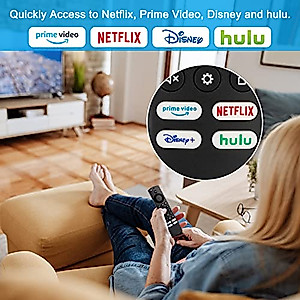 Universal IR Remote Control Compatible with All Toshiba Fire TV, All Insignia Fire TV CT-RC1US-21 CT-RC1US-19 NS-RCFNA-21, Fire TV 2014/2015/2017 (NOT Work with Fire TV Stick/Fire TV Box/Firestick)