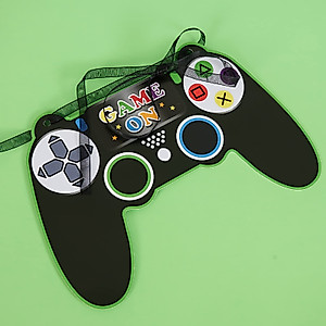 WERNNSAI Game Birthday Banner - Video Game Party Supplies Happy Birthday Bunting Garland for Boys Kids Player Geeks Gaming Themed Party Decorations Assembled