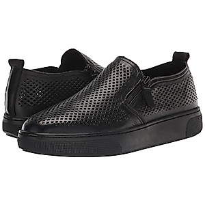 Propét Womens Kate Sneaker, Black, 8 Wide US