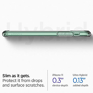 Spigen Ultra Hybrid Designed for Apple iPhone 11 Case (2019) - Crystal Clear