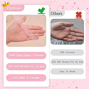 Hptmus Canopy Bed Curtains - Bed Canopy for Girls Bed Curtains Princess Bed Canopy Bed Canopy Curtains Canopy for Bed Drapes Birthday Present Adults Girls Room Decor(Twin, Pink)