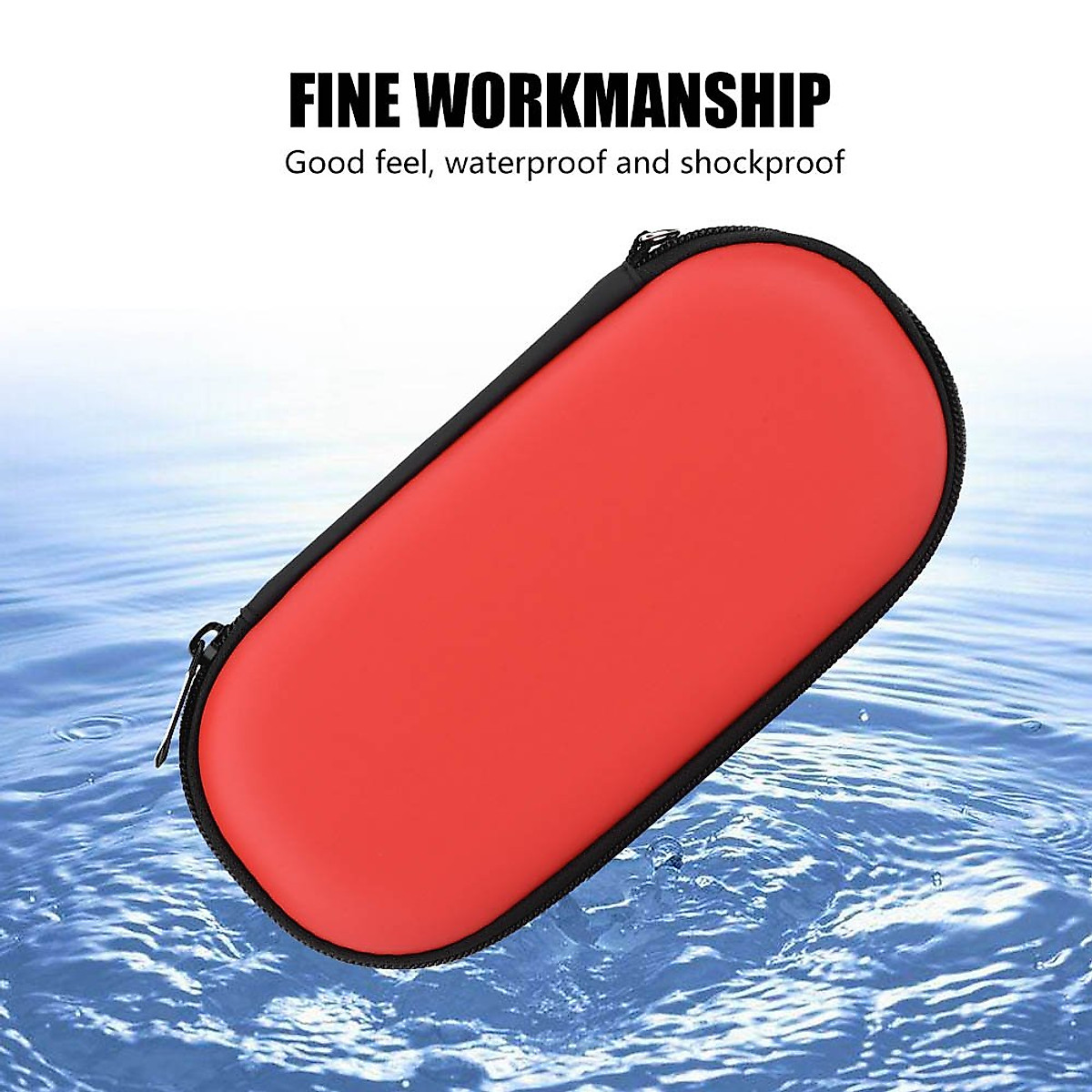 fosa Protective Hard Carrying Case Cover Pouch Portable Travel Organizer Bag for Sony PS Vita, Shockproof Vita Travel Pouch(Red)