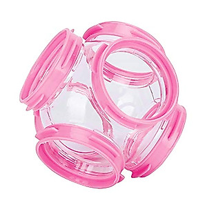 Boquite Valentine's Day Carnival 2Pcs Pipeline Training Line Accessories DIY Hamster Sports Tunnel, Hamster Toy Tubes, for Hamsters Pets(Pink)