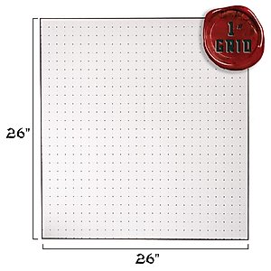 The Master's Atlas: Adventures Blank/Parchment Tabletop RPG Game Board - 26" x 26" Reusable Double-Sided Board Mat for Creating D&D & TTRPG Maps – Customizable GM Accessories for Role Playing Gaming