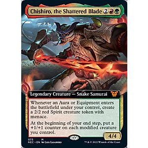 Magic: the Gathering - Chishiro, The Shattered Blade (073) - Extended Art - Neon Dynasty Commander