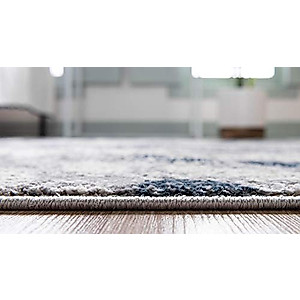 Rugs.com Charleston Collection Rug – 8' x 10' Gray Low-Pile Rug Perfect for Living Rooms, Large Dining Rooms, Open Floorplans