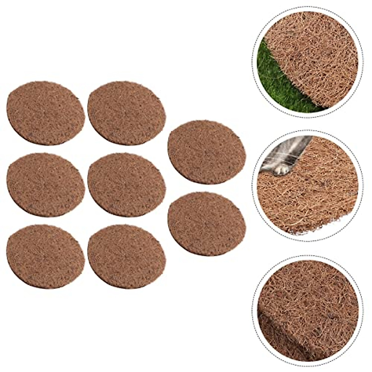 YARNOW Pet Supplies 24pcs Birds Small Liners and Breeding Animals Parrots Materials Liner Nesting Classic Mats Pad Vintage Natural Substrate Practical Brown Size Hut Pigeon Premium Glass Animals