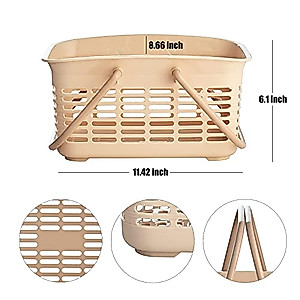 ALINK Flamingo Mesh Shower Caddy Basket + Plastic Shower Caddy Basket