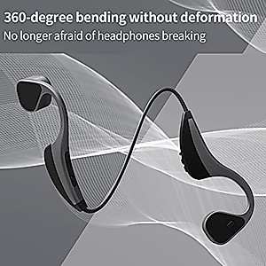 TOKANI Open Ear Headphones, Bluetooth Air Conduction Headphones with Mic and Volume Control Support IP67 Waterproof, 10-Hour Battery Life,30ft Connection for Cycling, Sports Driving,Wireless Headset