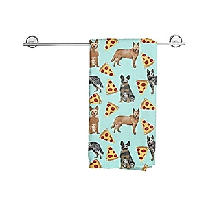 IconSymbol Australian Cattle Dog Fabric Hand Towels Ultra Soft Highly Absorbent Bathroom Towel， Multipurpose Kitchen Dish Guest Towel for Gym, Hotel, Spa and Home Decor(27.5 x 15.7 in)