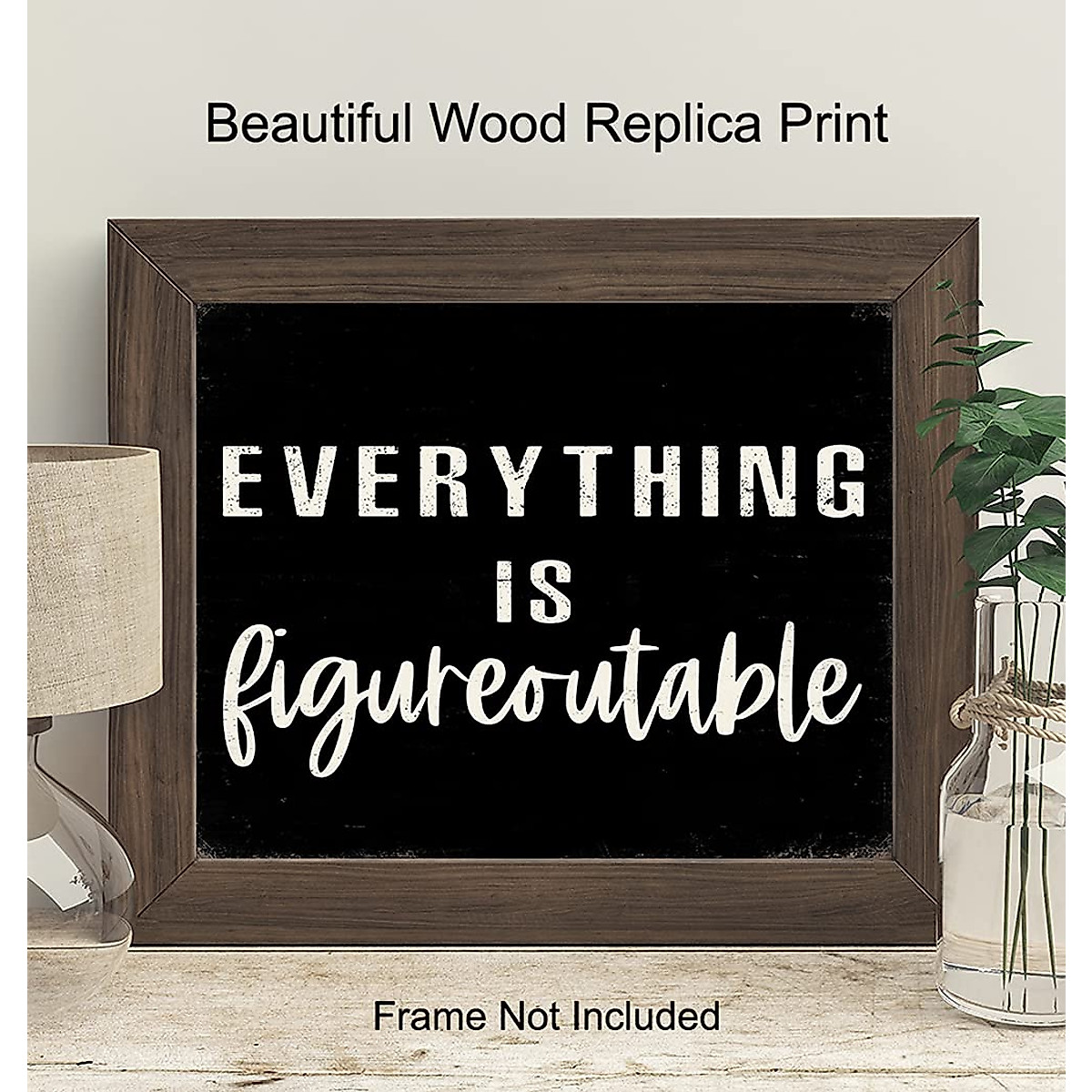 Inspirational Wall Art & Decor - Motivational Entrepreneur Positive Quotes Poster Prints 8x10 - Success Sayings - Encouragement Gifts for Men, Women - Home Office - Classroom Decor - Encouraging Motto