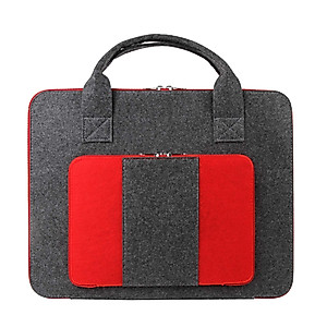 Storage Bag Felt Hand-held Shockproof 14.75 x 11.75 Inch 2.5 inch Thick for A4 Painting Light Pad Board Leaf Book Weeding Light Box (Plus Thick Size)