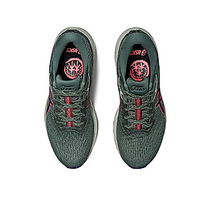 ASICS Women's GT-1000 11 Trail Running Shoes, 8, Nature Bathing/Papaya