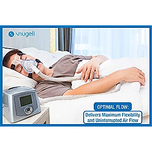 Slim CPAP Tubing by Snugell™ | 6-Foot Universal Premium Slim CPAP Tube | Compatible with all major CPAP Machines