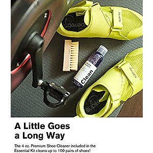 Jason Markk Essential Kit - 4 oz. Premium Shoe Cleaner & Standard Brush - Biodegradable and Free from Harsh Chemicals - Cleans and Conditions up to 100 pairs of Sneakers - Removes Dirt and Stains