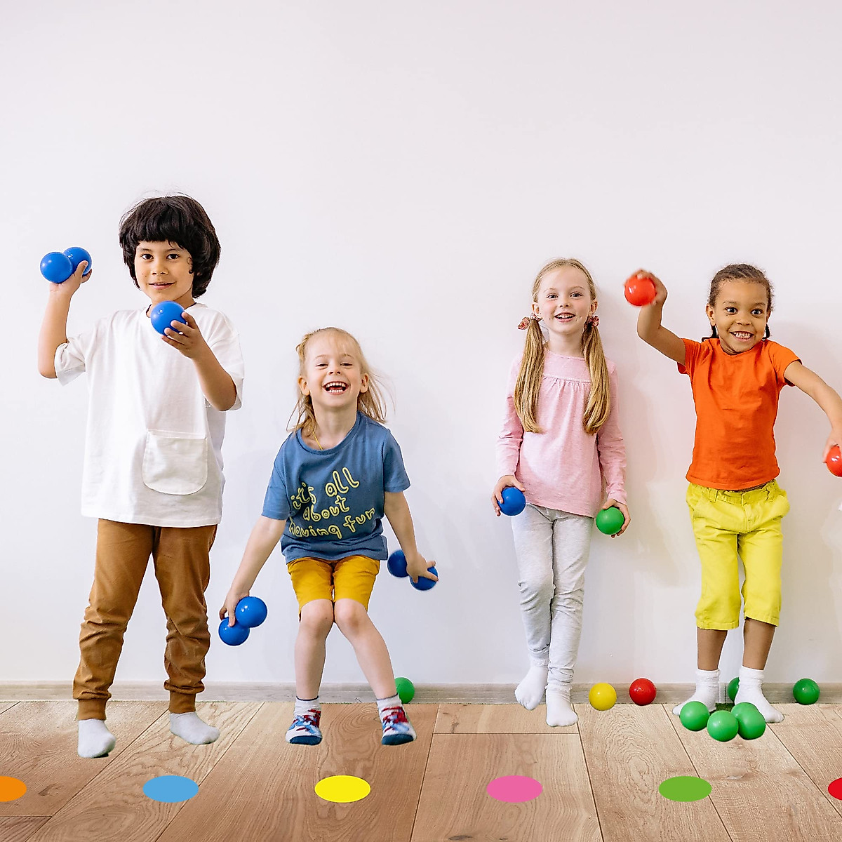 CLEVER SIGNS 30 Pcs 4" Vinyl Dots for Classroom and Kindergarten, Perfect for Floor Marking, School Games and Teaching, Removable Floor Stickers for Classroom, Line Up Spots for Classroom Floor,YELLOW