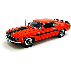 1970 Mach 1 Orange with Black Stripes Sidewinder Special Limited Edition to 500 Pieces Worldwide 1/18 Diecast Model Car by Acme A1801861