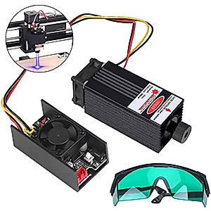 MYSWEETY 445nm 5.5W / 5500w Module Kit, Engraving Module Kit for CNC Router Machine DIY Engraver 1610-Pro/1810-Pro/3018/3018-Pro/3018 Pro-M/3018 Max