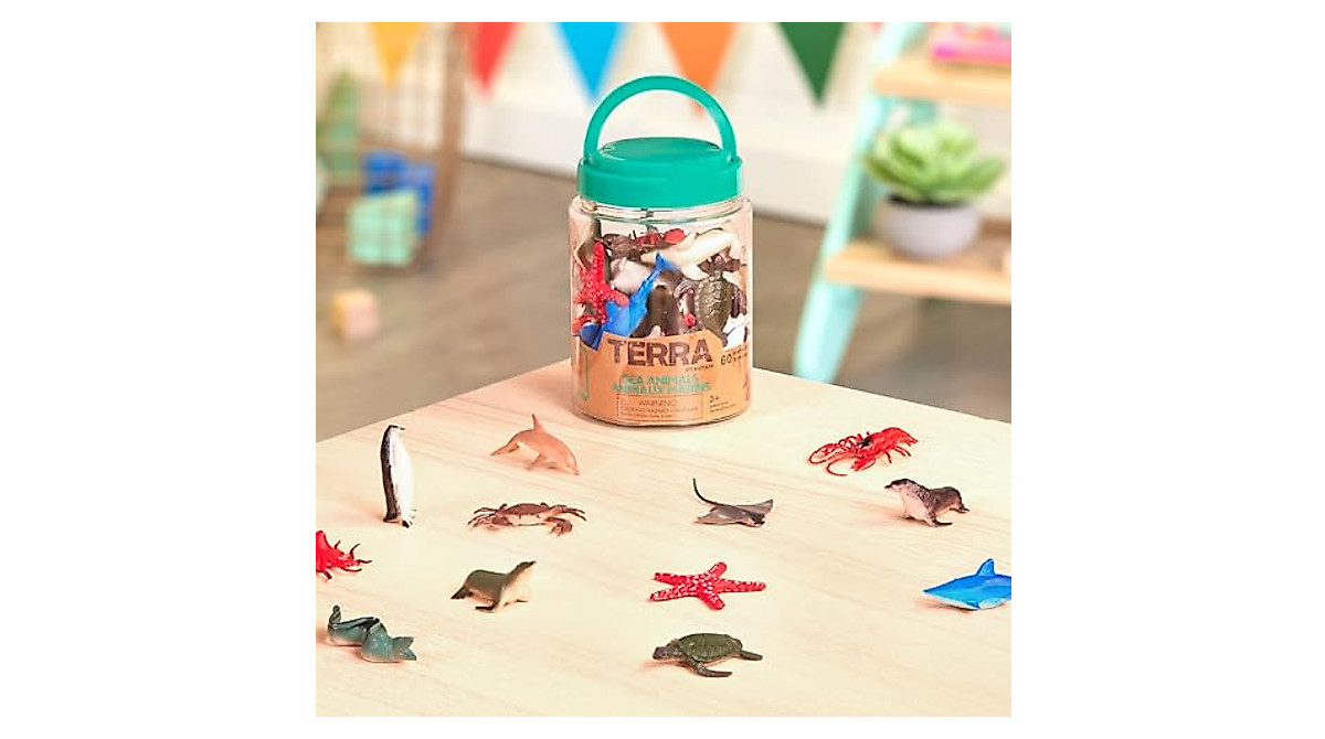 Terra Ocean Animal Figurines - 60 Mini Sea Toys