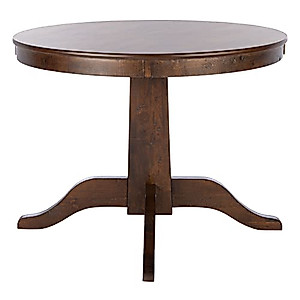Safavieh Home Collection Sergio Rustic Café Brown Round Dining Table