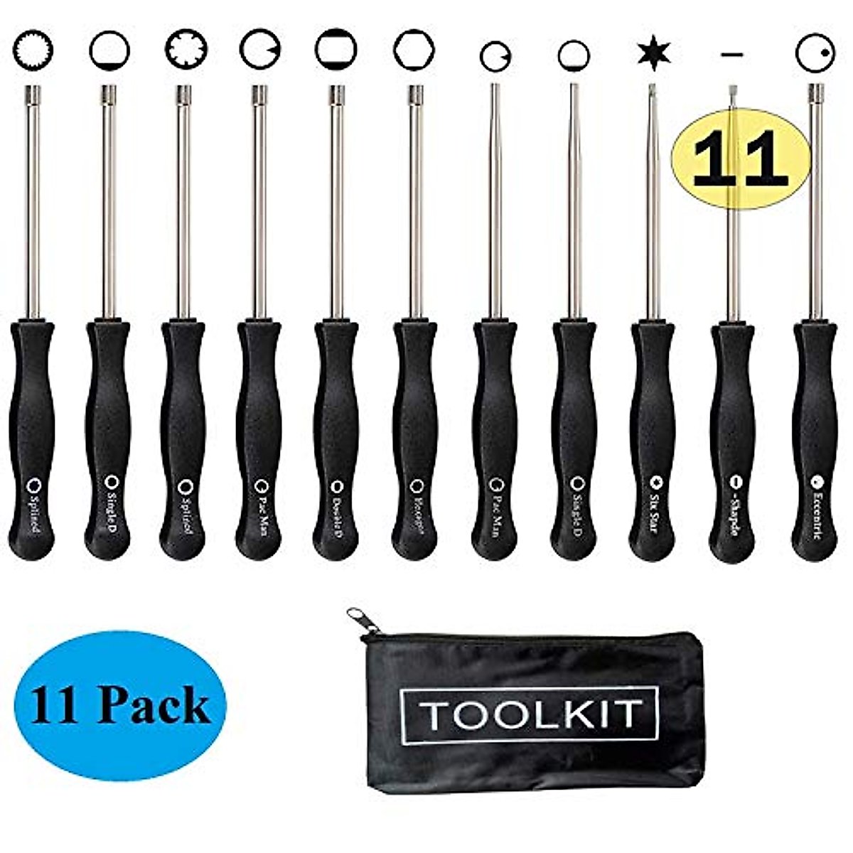 11 Pcs Carburetor Adjustment Tool Screwdriver Kit for Common 2 Cycle Carburator Adjusting Small Engine Carb Tune up Adjusting Tool,11 Carburetor Adjustment Tools+Bag by Lucky Seven
