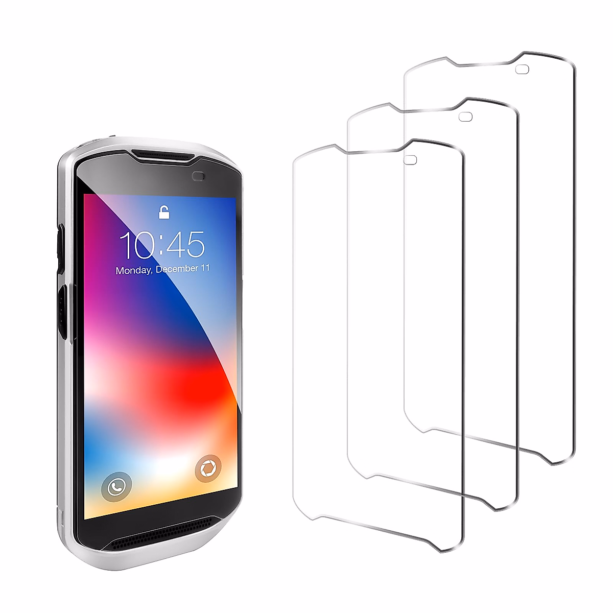 CARPSDZY 3pcs Tempered Glass Screen Protector for Zebra TC51 TC510K TC52 TC52X TC56 TC57 TC57X Barcode Scanner,HD Clean,Scratch Impact Protection