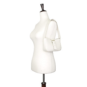 Olivia Miller Women's Fashion Gabriella Off White PU Vegan Leather Shoulder Bag w Buckle Detail n Magnetic Snap, Casual 90's Y2K Retro Purse Handbag