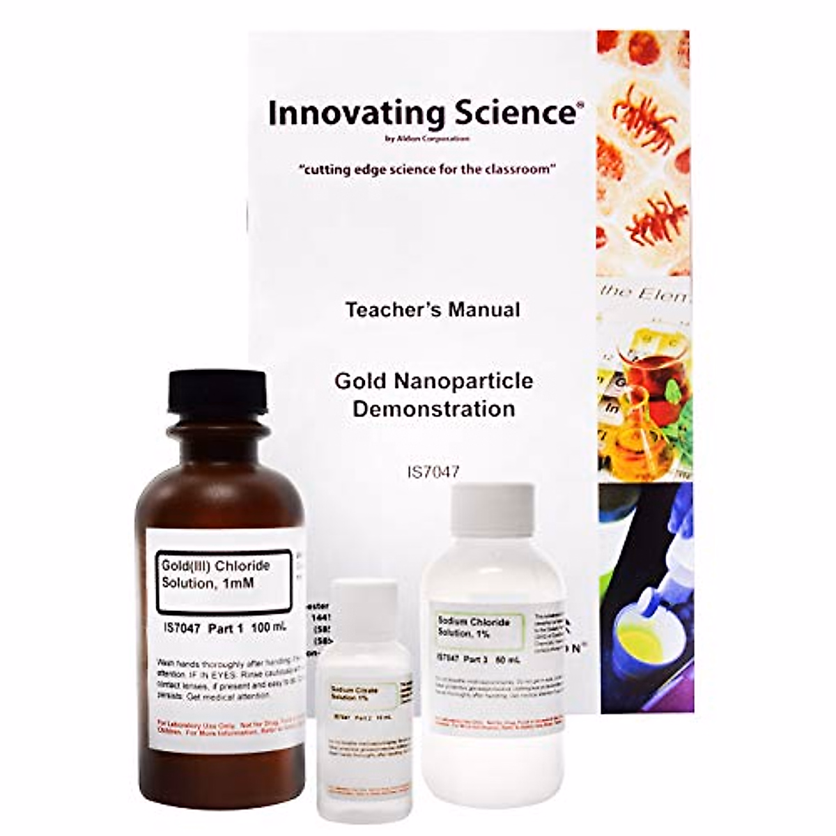 Innovating Science Gold Nanoparticle Demonstration Kit (Materials for 5 Demonstrations)