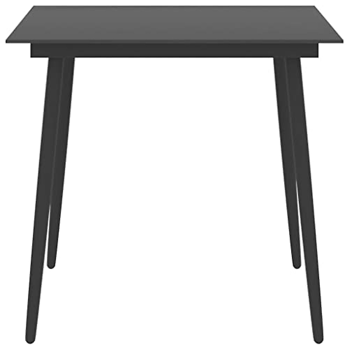 YUHI-HQYD 5 Piece Patio Dining Set,Patio Decor,Friends Gathering Set,Chair's Backrest Reclines in 7 Positions,Assembly Required,Used for Patio, Garden, Lawn,Poolside, Camping, Black and Brown