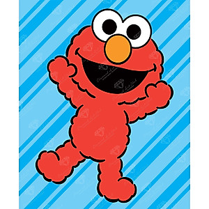DIAMOND ART CLUB Sesame Street ELMO Canvas Diamond Painting Kit, Round 5D Diamond Art for Adults and All Ages, 9" x 11" (22.7 x 27.7 cm)