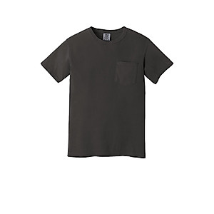 Comfort Colors Men's Adult Short Sleeve Pocket Tee, Style 6030 (X-Large, Pepper)