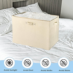 BlissfulAbode Wedding Dress Box - Wedding Dress Preservation Box with 20 Sheets of Acid Free Tissue Paper for Wedding Dress Storage Box Kit,Heirloom Wedding Gown Storage Box - Bride Musthaves