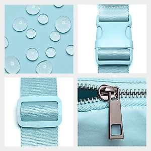 Belt Bag Fanny Pack Crossbody Bags for Women Fashion Waist Packs with Adjustable Strap Gifts for Women Men Teen Girls (Icing Blue)