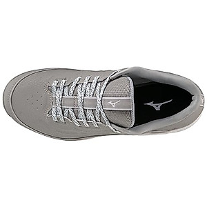 Mizuno Women's Ambition 3 FP Low AS Softball Cleat, Grey-White, 5.5