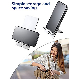 Frienda 4 Pieces Sublimation Blank Cell Phone Stand Holder Sublimation Phone Holders Sublimation Desktop Phone Holder for Home Office