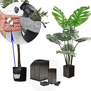 REGIS Artificial Monstera Deliciosa Plant, 4ft Tall Fake Tropical Palm Tree ，8 Pcs Different Turtle Leaves, (2 Pack)