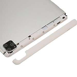 TOPINCN Kids Tablet, 10.1 Inch Tablet Silver 100-240V for Drawing for Android 10 (US Plug)