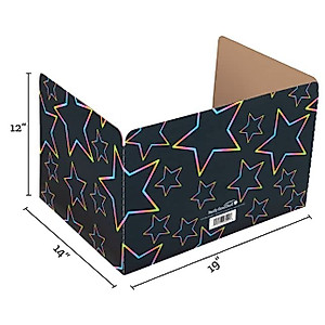 Really Good Stuff Standard Neon Pop Privacy Shields – Set of 12 – Matte
